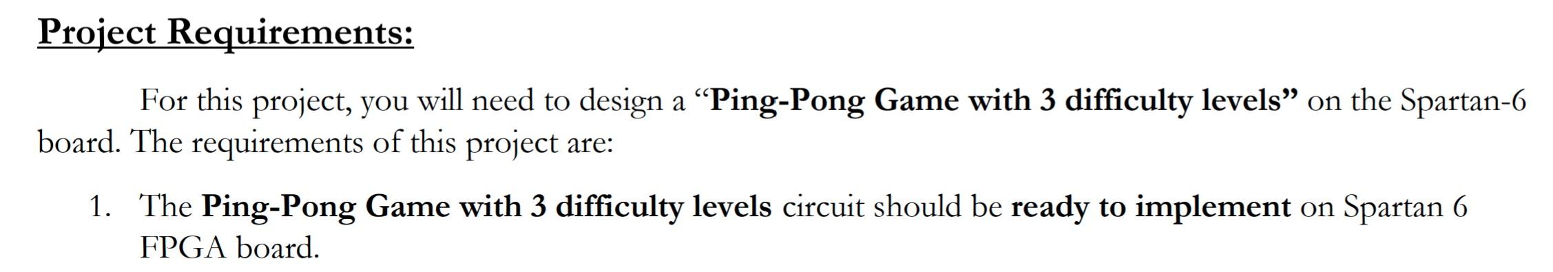 Solved Project Requirements: For this project, you will need | Chegg.com