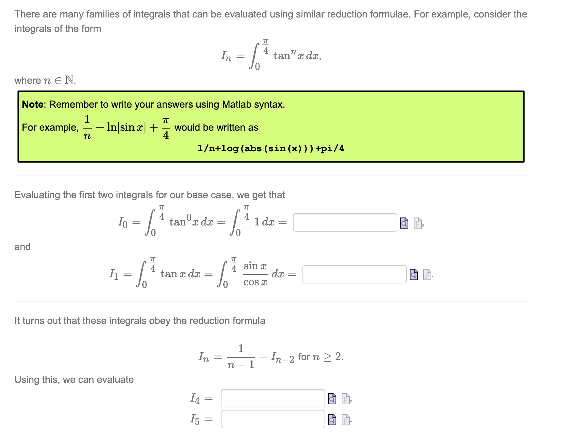 Solved There are many families of integrals that can be | Chegg.com
