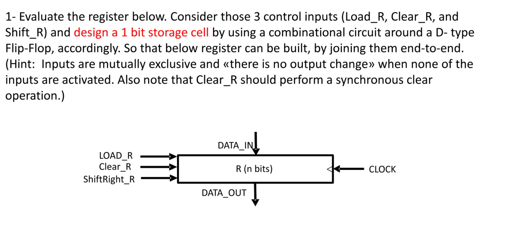 Solved 1- Evaluate the register below. Consider those 3 | Chegg.com