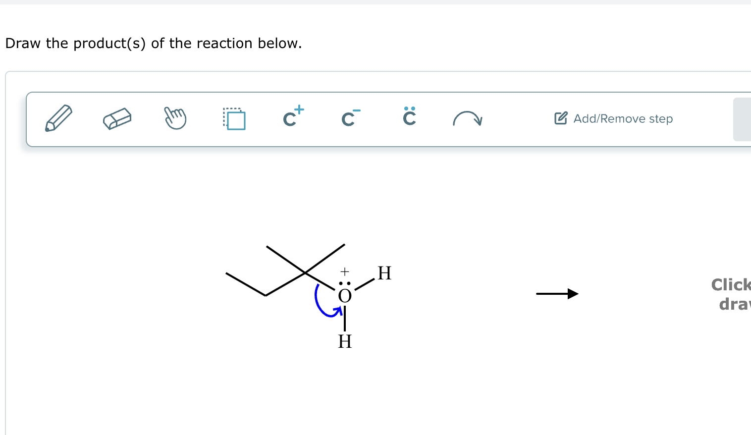 Solved Draw the product(s) of the reaction below. | Chegg.com