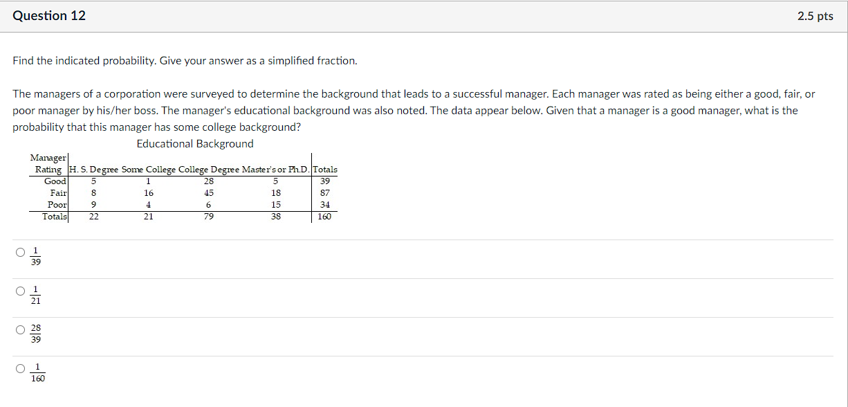 Solved Find the indicated probability. Give your answer as a | Chegg.com