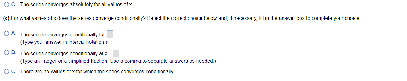 Solved A Find The Series Radius And Interval Of