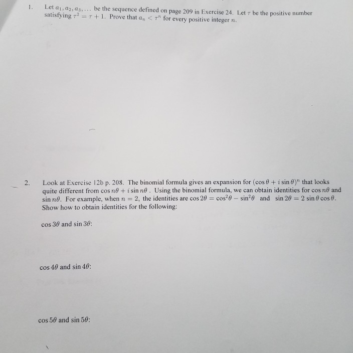 Solved et a1, a2, аз, satisfying T21. Prove that an T for | Chegg.com