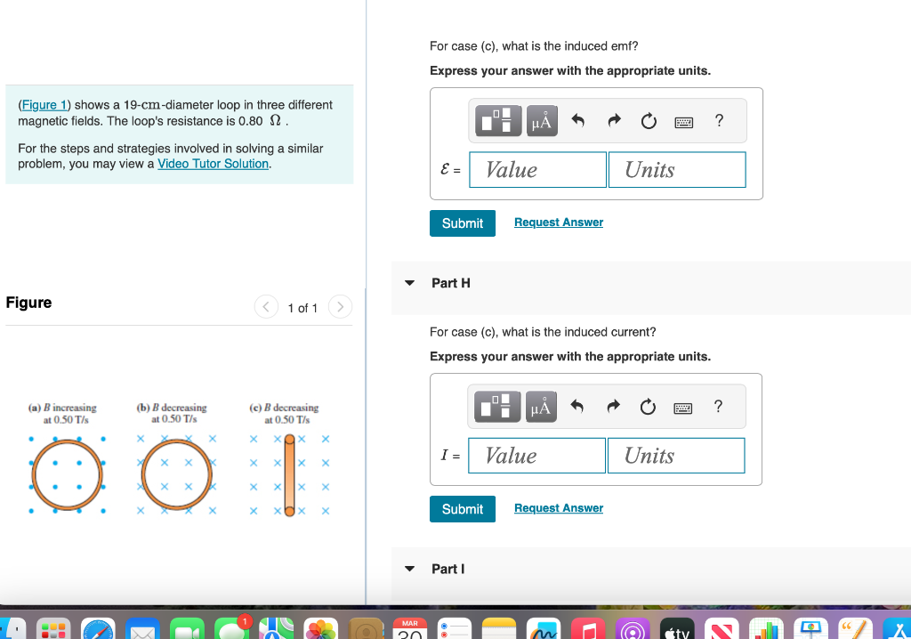 Solved For case (c), what is the induced emf? Express your | Chegg.com