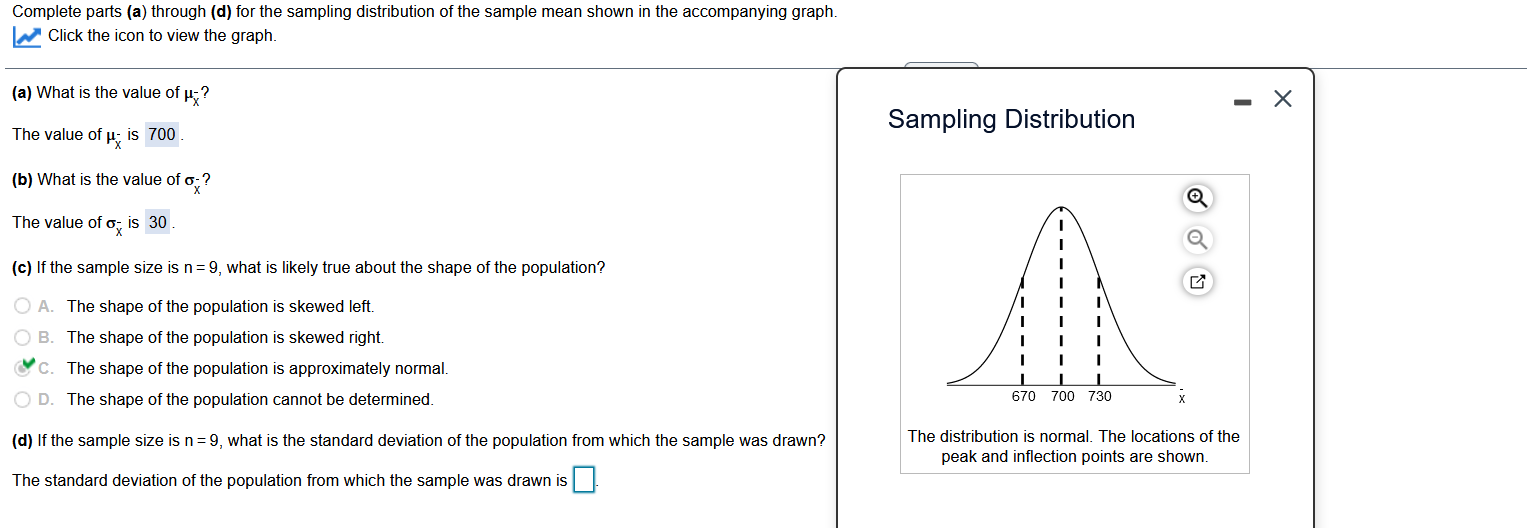 Solved Complete parts (a) through (d) for the sampling | Chegg.com