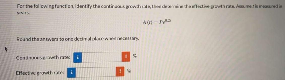 Solved For the following function, identify the continuous | Chegg.com