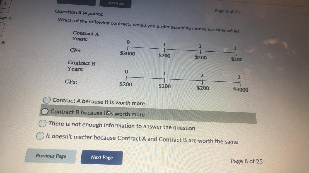 Solved Question 8 (4 points) Page 8 of 25 Which of the | Chegg.com