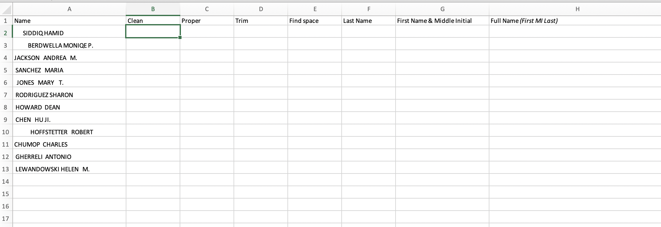 5 3 On the Customer Data worksheet, in the B column, | Chegg.com