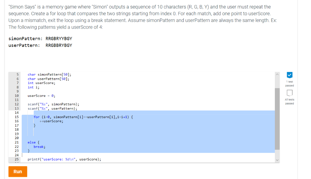 Solved "Simon Says" is a memory game where "Simon outputs a | Chegg.com