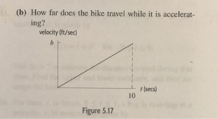Solved 7. A bicyclist accelerates at a constant rate, from 0 | Chegg.com