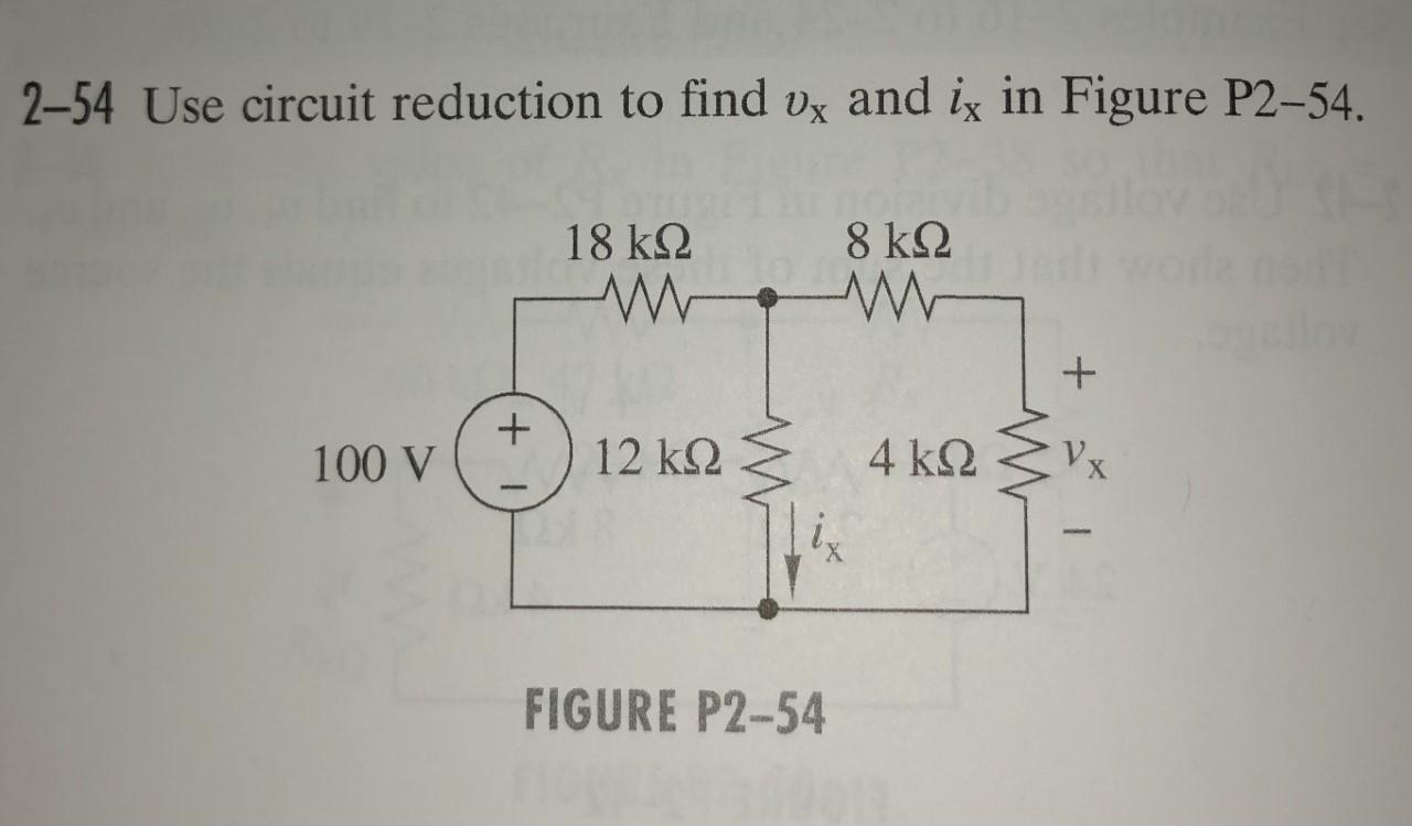 Solved Use circuit reduction to find vx and ix in | Chegg.com