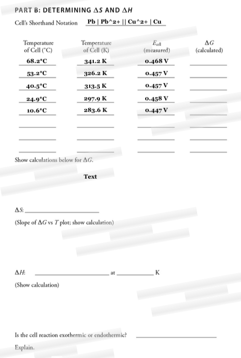 Solved PART A: COMPARING DIFFERENT ELECTROCHEMICAL CELLS Ka | Chegg.com