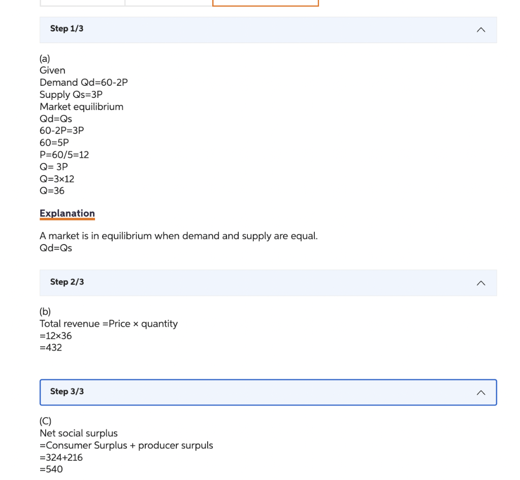Solved 1) Suppose that the demand and supply curves for a | Chegg.com