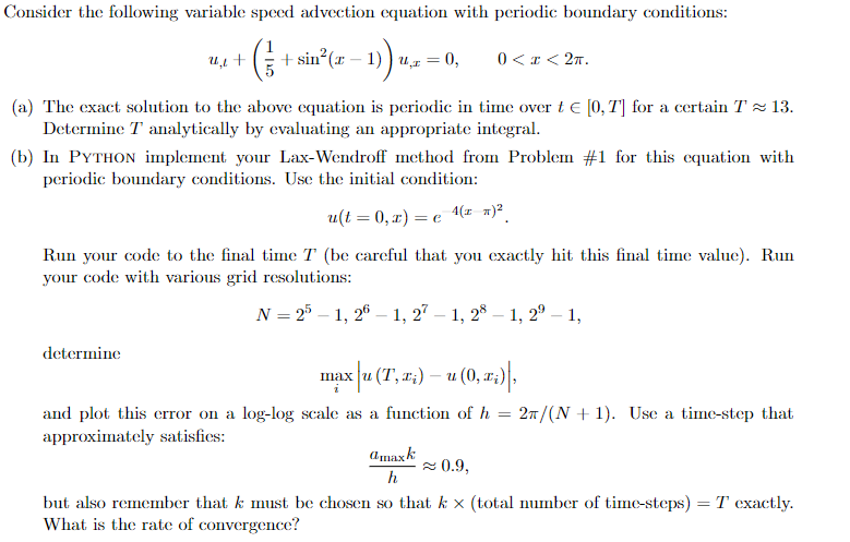 u,l+(51+sin2(x−1))u,x=0,0 | Chegg.com