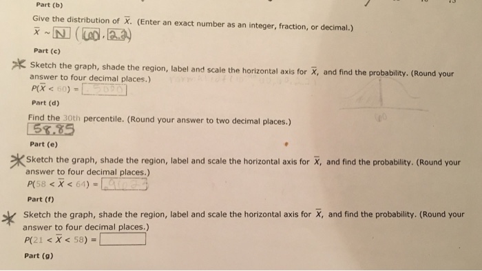 Part (b) Give the distribution of X. (Enter an exact | Chegg.com