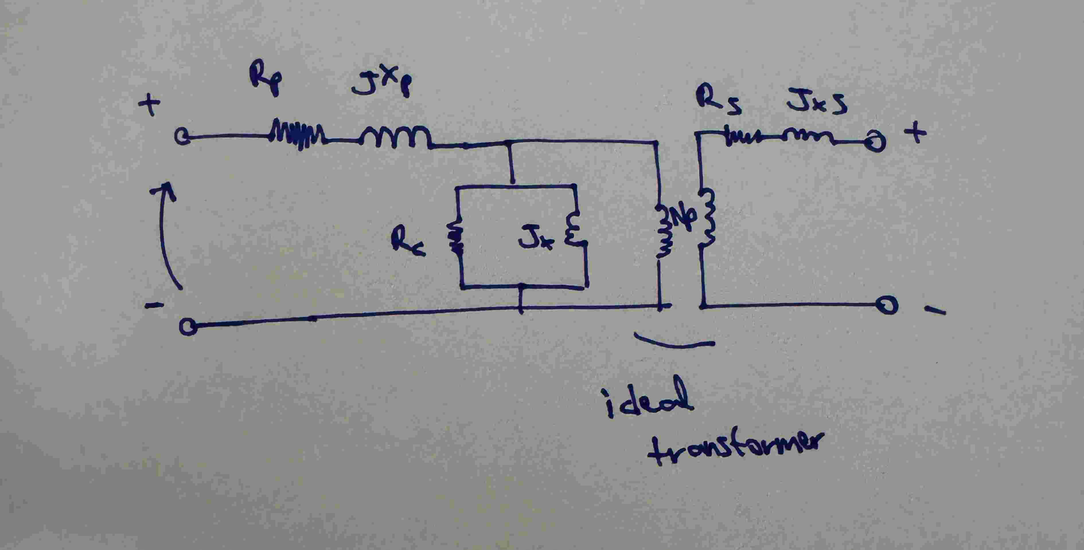 Solved Draw the equivalent circuit model referred to the | Chegg.com