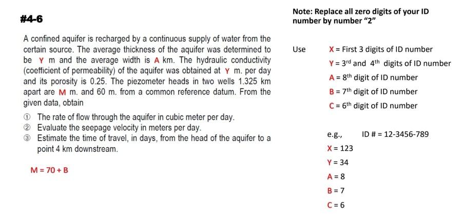 Solved #4-6 Note: Replace all zero digits of your ID number | Chegg.com