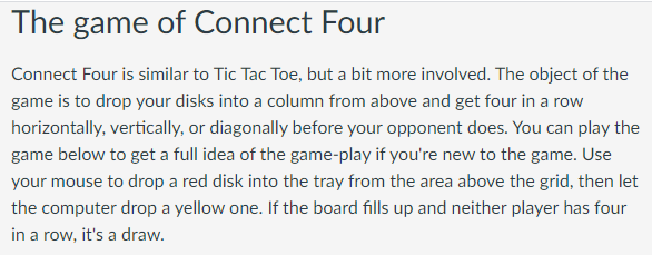 Project: Connect Four Connect Four The Classic | Chegg.com