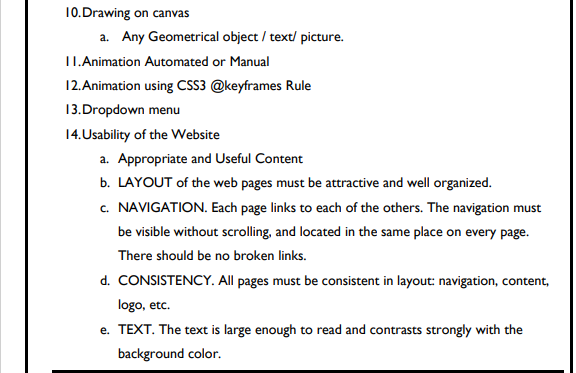 Solved PART 11 Web Site Development and Submission [40 | Chegg.com
