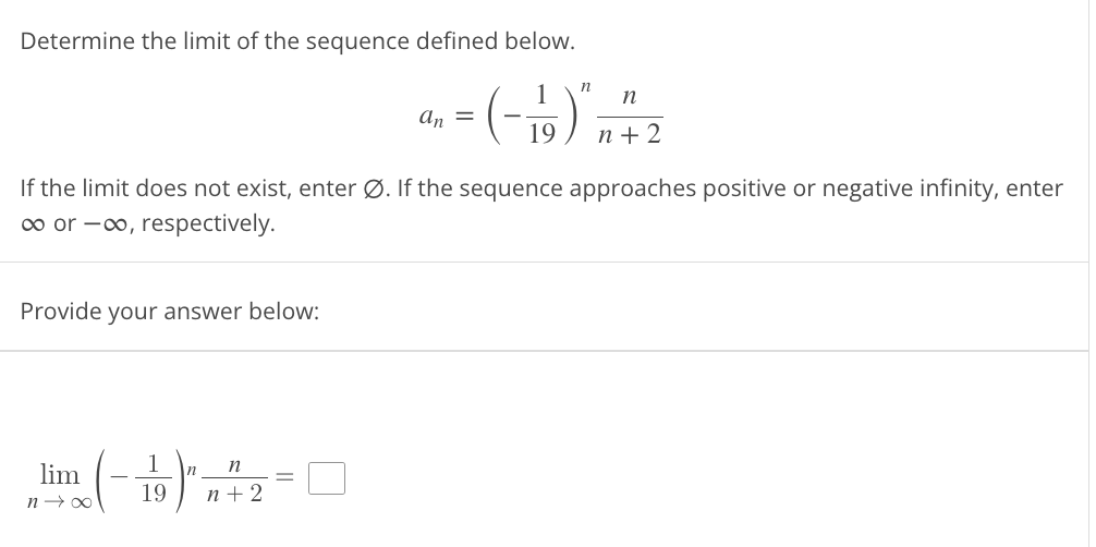 Solved Determine the limit of ﻿the sequence defined | Chegg.com