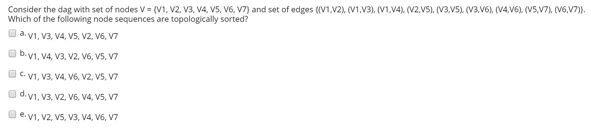 Solved Consider The Dag With Set Of Nodes V V1 V2 V3 solved-consider-the-dag-with-set-of-nodes-v-v1-v2-v3