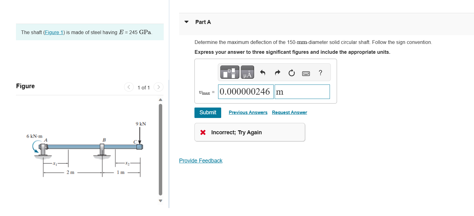 Solved The shaft (Figure 1) ﻿is made of steel having | Chegg.com