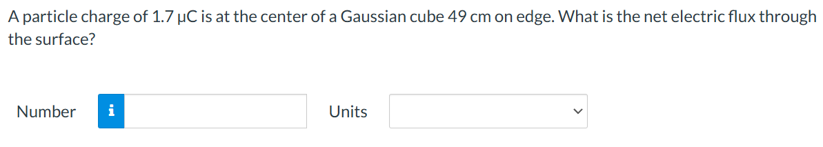 A particle charge of \( 1.7 \mu \mathrm{C} \) ﻿is at | Chegg.com