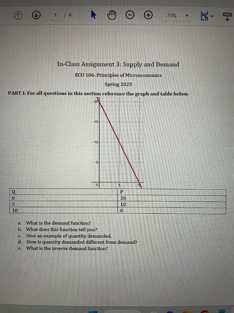 Solved PART I: For all questions in this section reference | Chegg.com