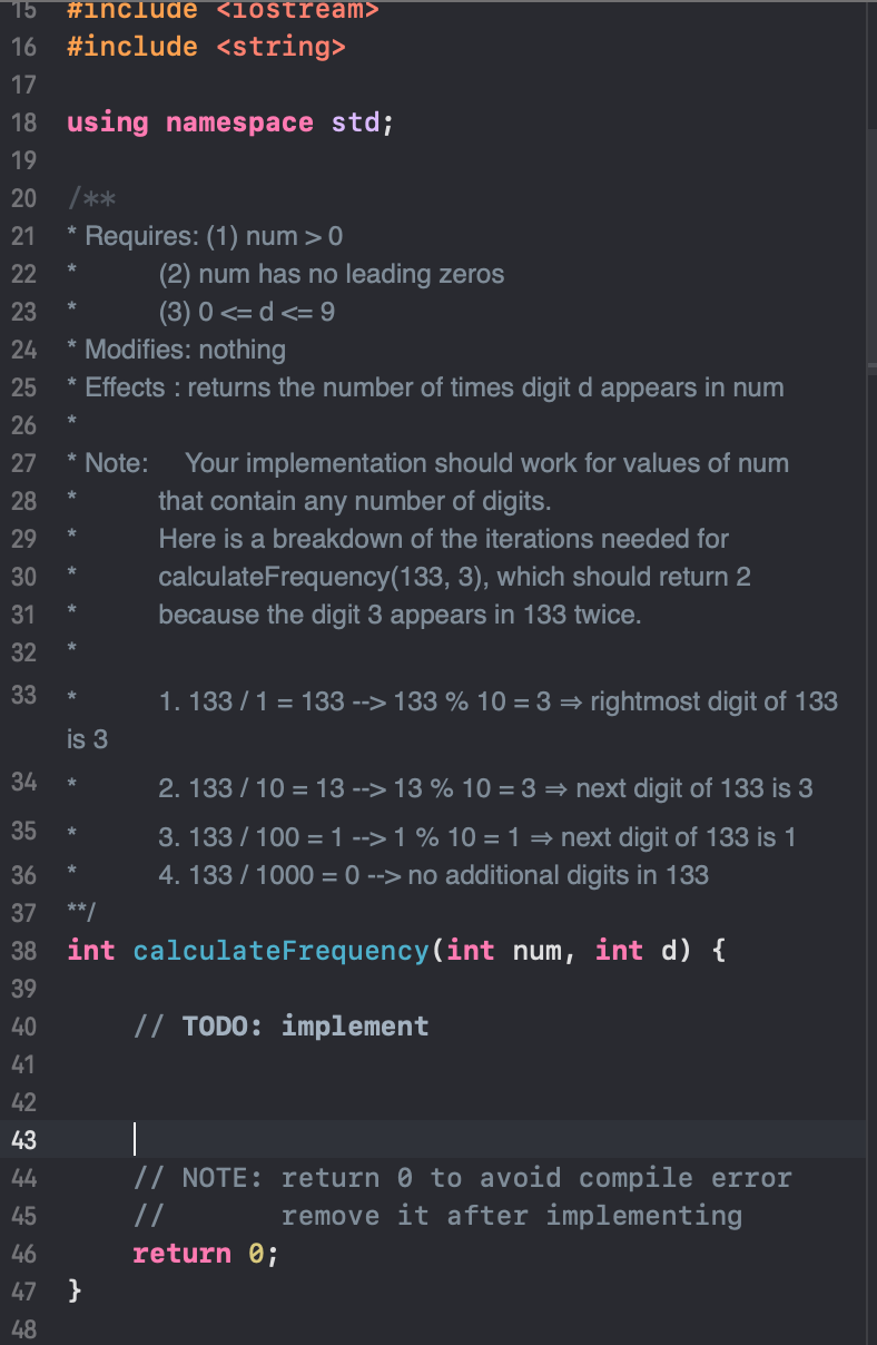 Solved 15 #include 16 #include 17 18 using | Chegg.com