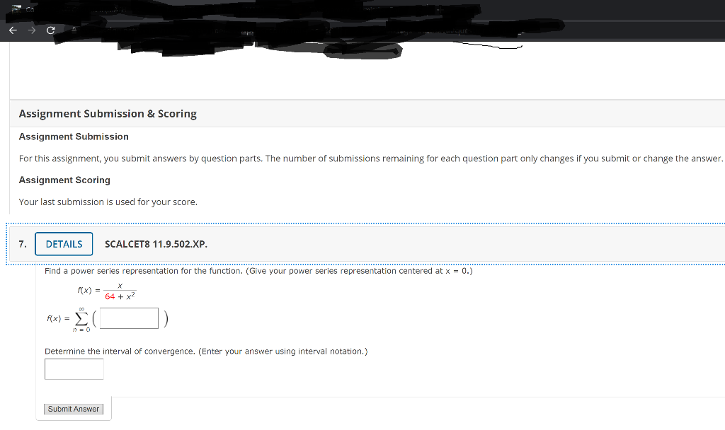 Solved Assignment Submission & Scoring Assignment Submission | Chegg.com
