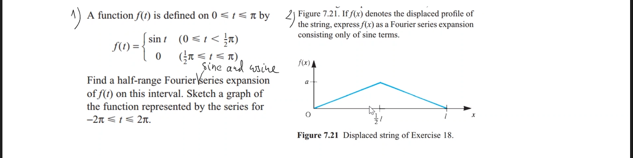 Solved 1) 0 f(x) A function f() is defined on 0 =1 | Chegg.com