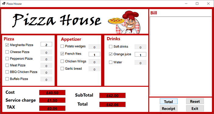 Solved Write a C# Windows Forms Application for a | Chegg.com