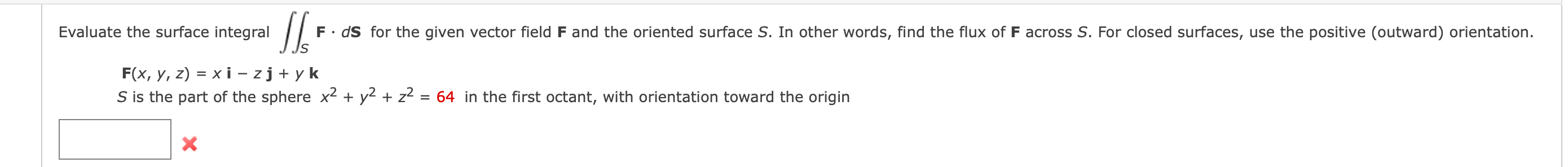 Solved Evaluate the surface integral S F · dS for the given | Chegg.com
