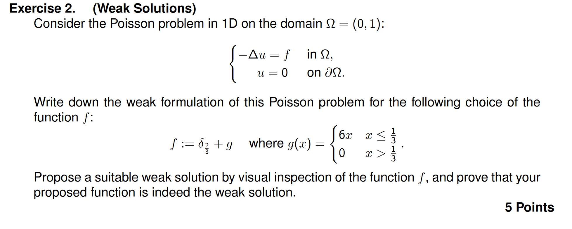 Solved Exercise 2. (Weak ﻿Solutions)Consider the Poisson | Chegg.com