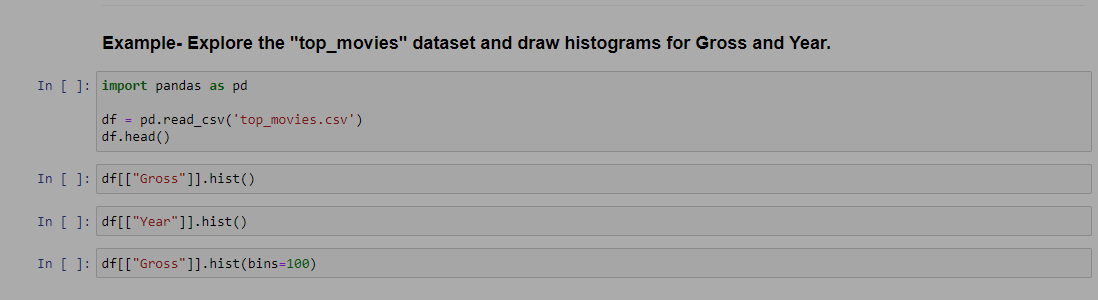 Solved Example- Explore the "top_movies" dataset and draw | Chegg.com