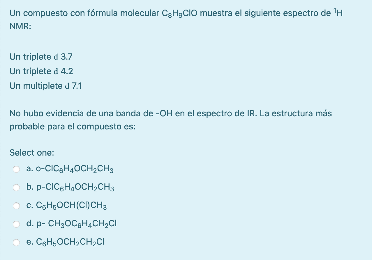 Solved Question text A compound with the molecular formula | Chegg.com