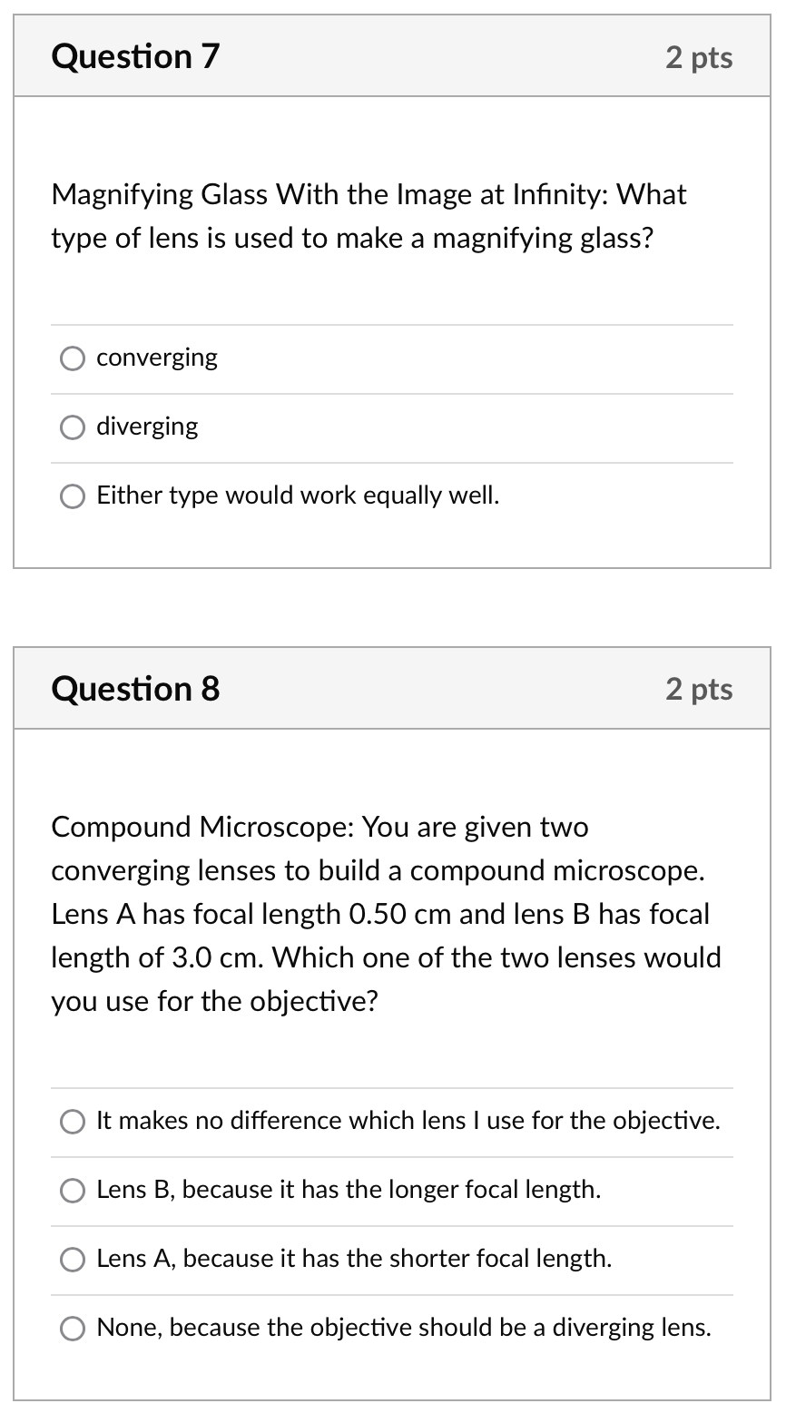 Solved Magnifying Glass With the Image at Infinity: What | Chegg.com