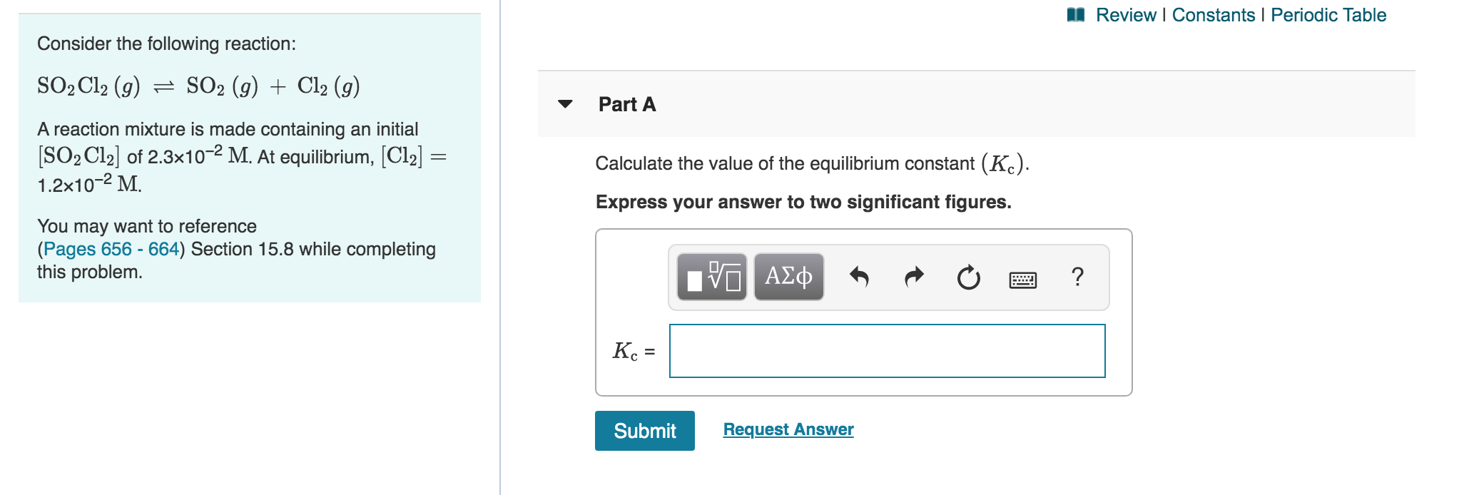 Solved A Review Constants | Periodic Table Consider the | Chegg.com