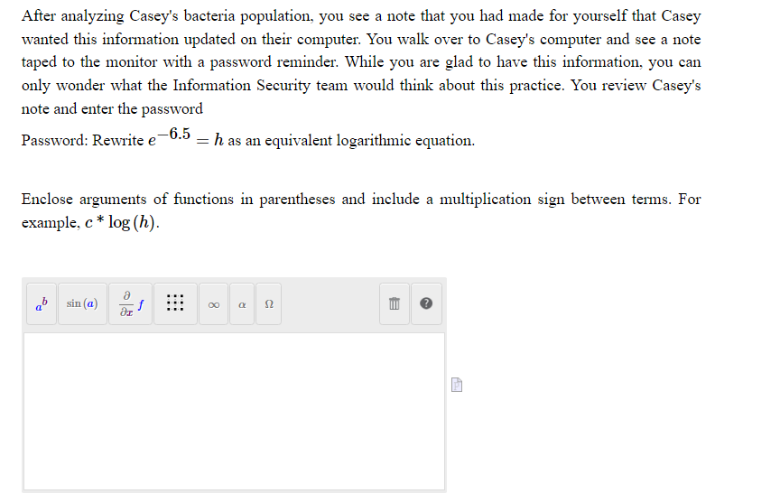 Solved Having completed your first few tasks, you move now | Chegg.com