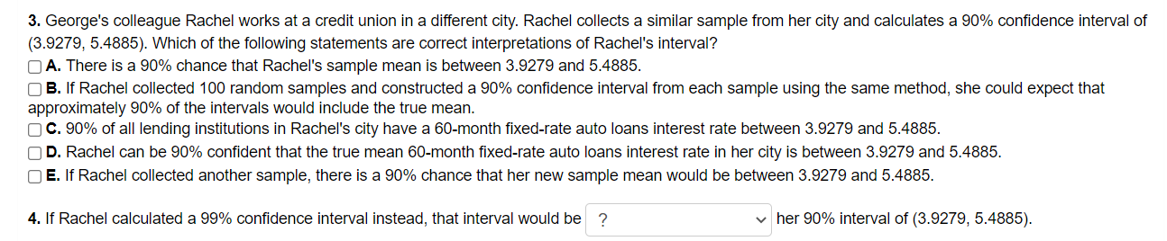 Solved (5 points) Auto Loans - George works for a credit | Chegg.com