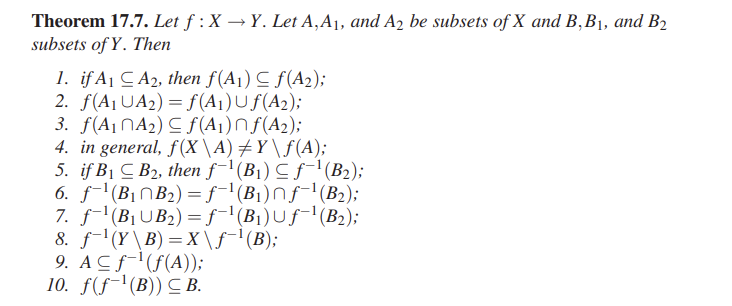 Solved Problem 17.17. Prove Theorem 17.7 part 8.Theorem | Chegg.com