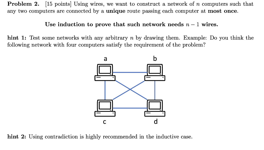 Solved Problem 2. (15 points] Using wires, we want to | Chegg.com