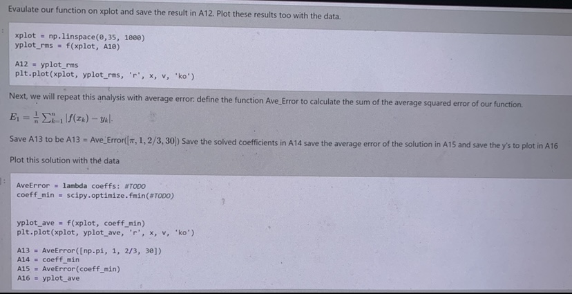 Solved Please use pythonI understand A1-A8 (first two | Chegg.com