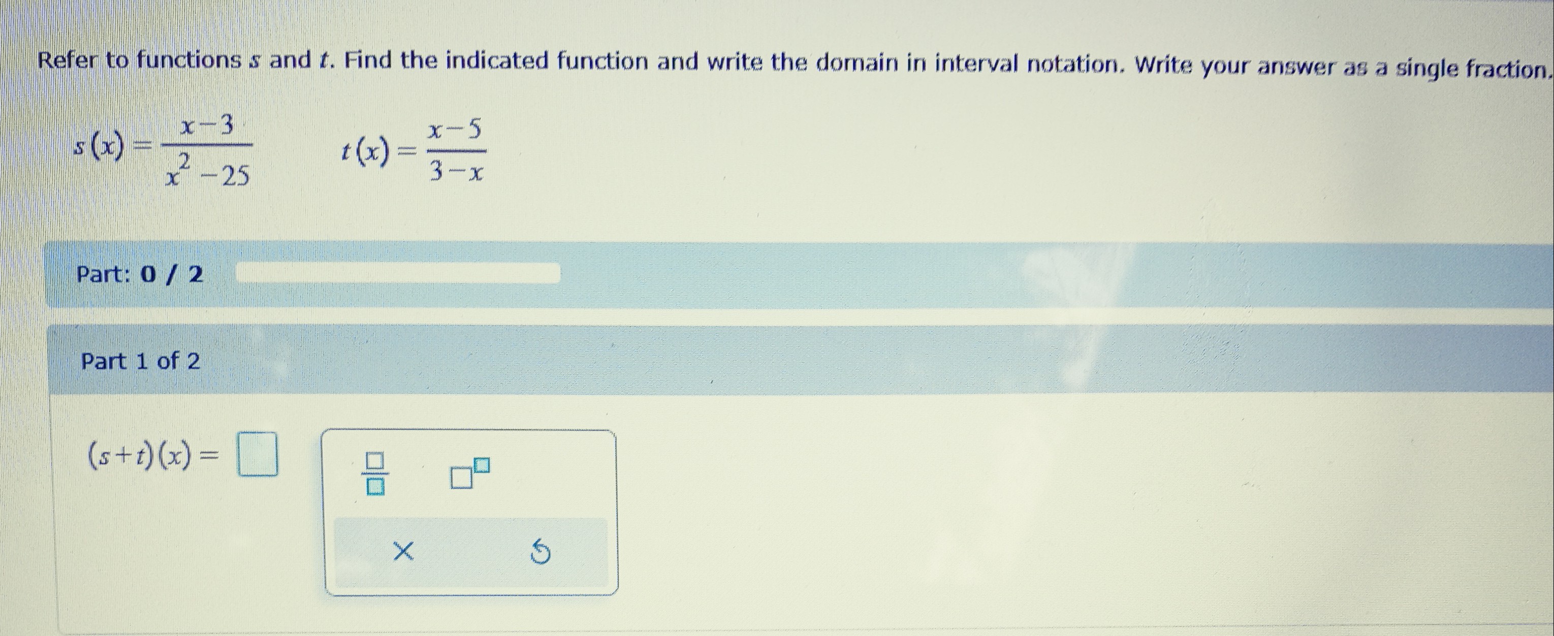Solved Refer to functions s and t. Find the indicated | Chegg.com