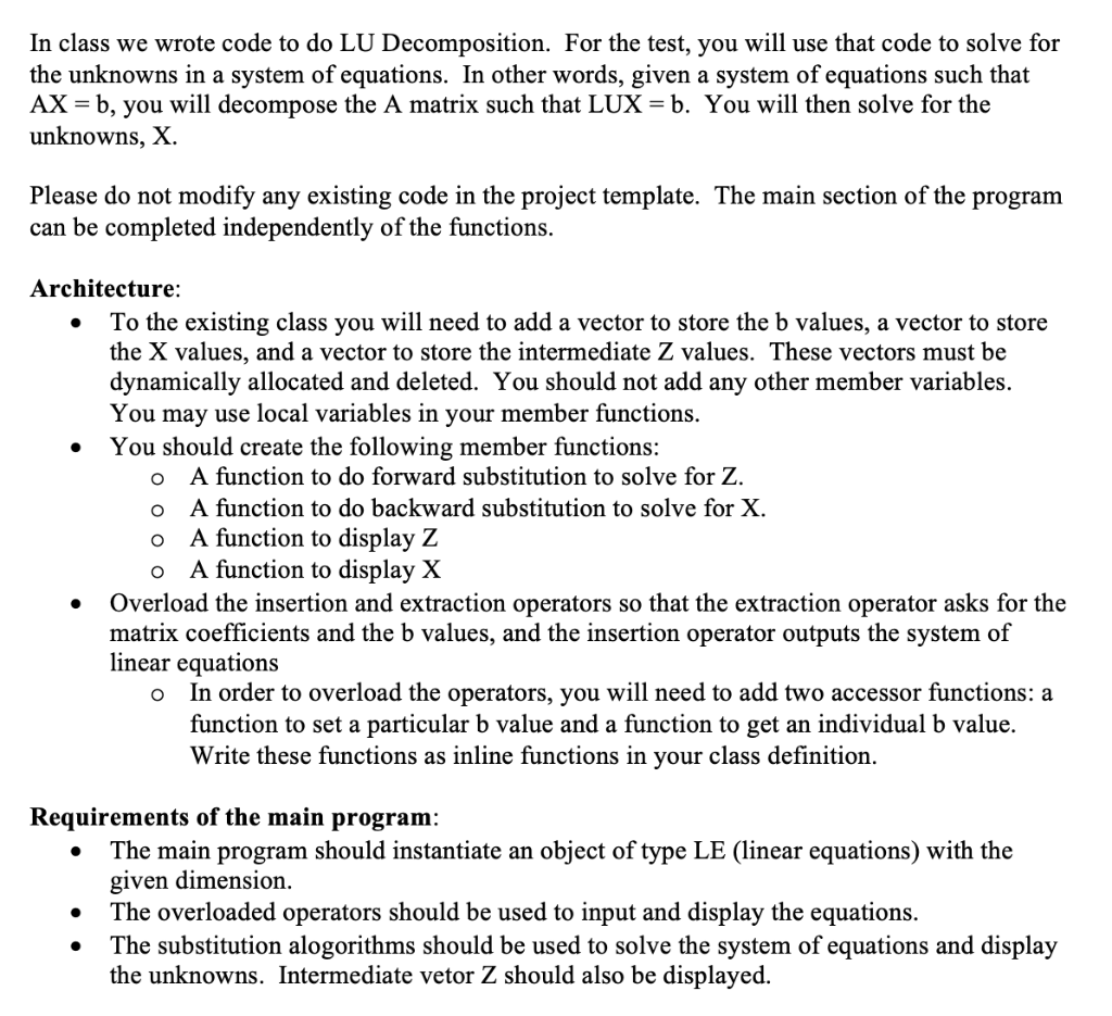 Solved In C++: //header: #pragma once #include | Chegg.com