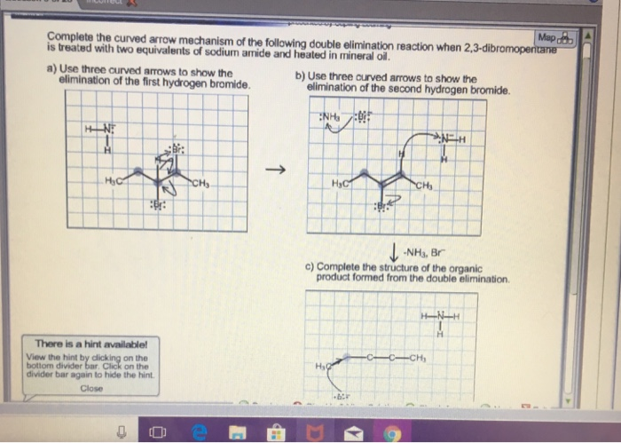 Solved Complete the curved arrow mechanism of the following | Chegg.com