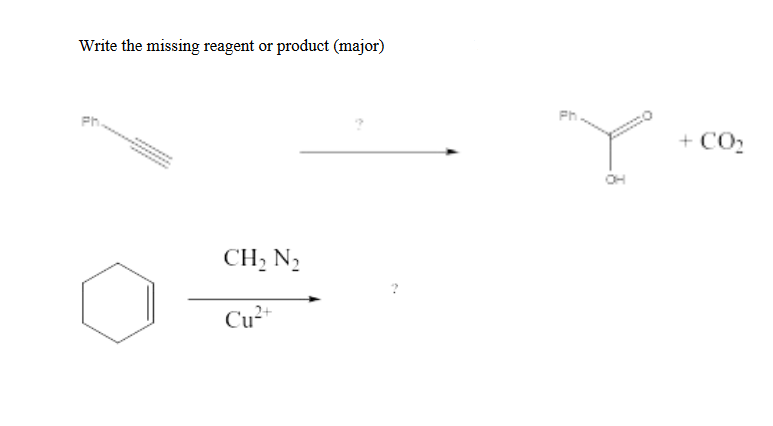 Solved Write the missing reagent or product (major) | Chegg.com