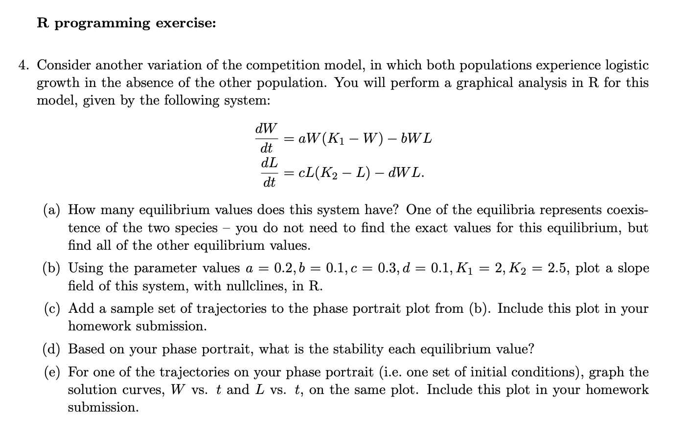 R programming exercise: 4. Consider another variation | Chegg.com