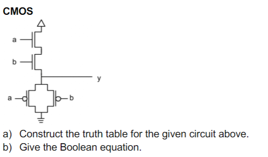 Solved a) Construct the truth table for the given circuit | Chegg.com