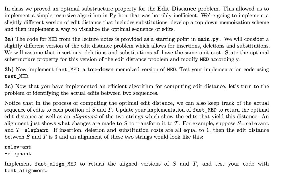 In class we proved an optimal substructure property | Chegg.com